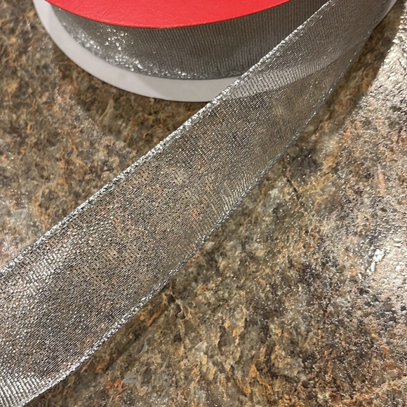 place & time | Party Supplies | Decorative Silver Holiday Ribbon | Poshmark